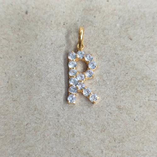 Jual liontin R mata putih 1 gram emas muda - Kota Bandar Lampung - pj ...