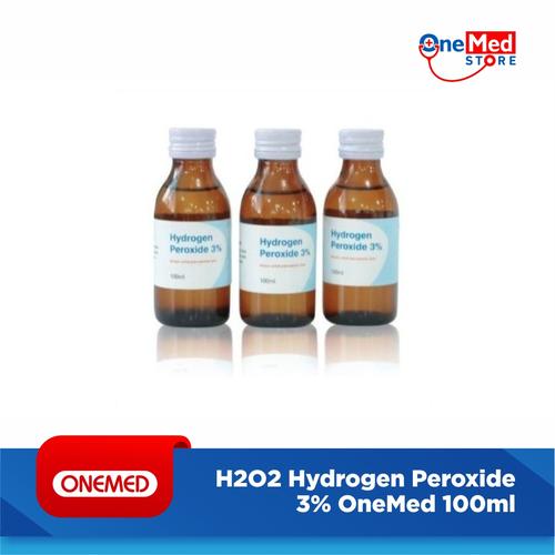 Jual H2O2 Hydrogen Peroxide 3% OneMed 100ml - Kota Surabaya - Onemed ...