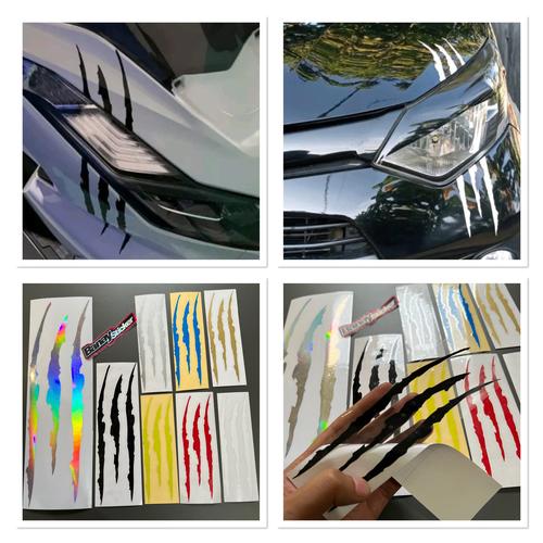 Jual Sticker Cakaran Monster Scratch Stiker Cakar Mobil motor Cutting ...