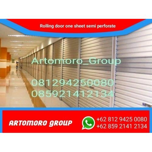 Jual Rolling door One Sheet semi perforate (kombinasi lubang) - Kab. Tangerang - ARTOMORO_GROUP ...