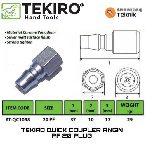 Jual TEKIRO QUICK COUPLER ANGIN PF 20 PLUG / SAMBUNGAN SELANG ANGIN PF20 - Kota Makassar ...