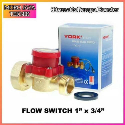 Jual WATER FLOW SWITCH YORK 1" x 3/4" SAKLAR OTOMATIS POMPA BOOSTER ...