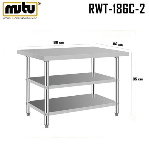 Jual working table stainless / meja kerja / meja stainless RWT-186C-2 ...
