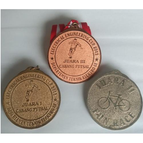 Jual Medali Etsa/Etching Kuningan Sepuh Emas, Perak & Perunggu - Tebal ...