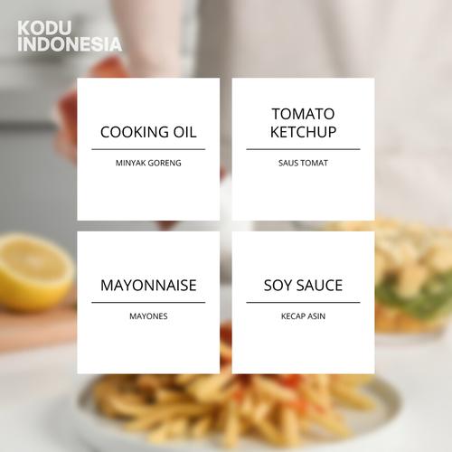 Jual STIKER LABEL BOTOL SAUS MINYAK KECAP - Minyak Goreng - Jakarta ...