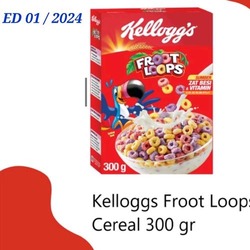 Jual Kellogs Froot Loops Fruit Loop Cereal Fruit Rings Sereal - 55g ...