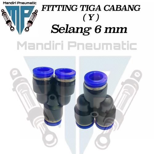 Jual Y 6MM FITTING Y PNEUMATIC UKURAN 6MM X 6MM X 6MM - Jakarta Barat ...