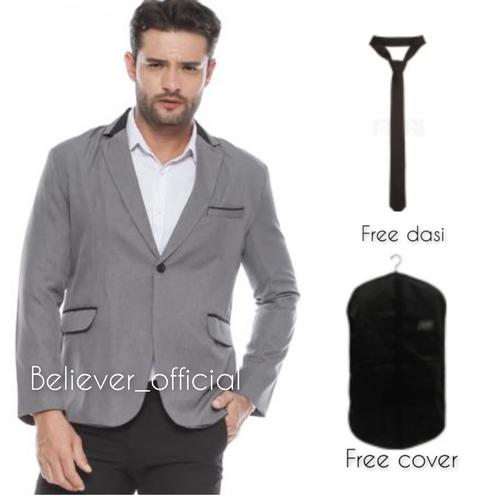 Jual Jas Blazer-Jas Blazer Pria-Blazer Pria-Jas Blazer Pria Gray - Abu ...