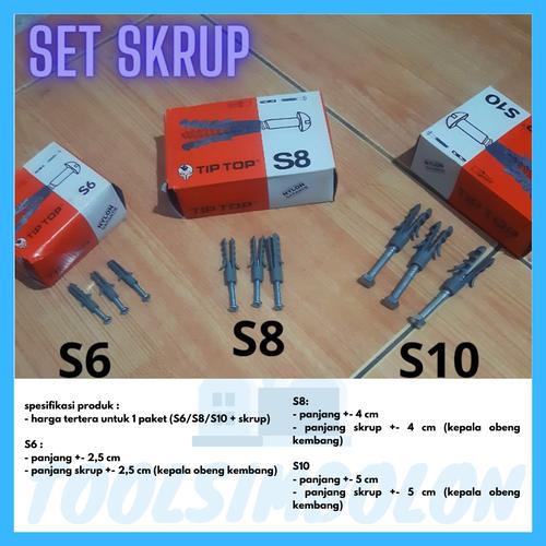 Jual set skrup beserta baut s6 s8 s10 Toolsimbolon - S6 - Kab. Bekasi ...