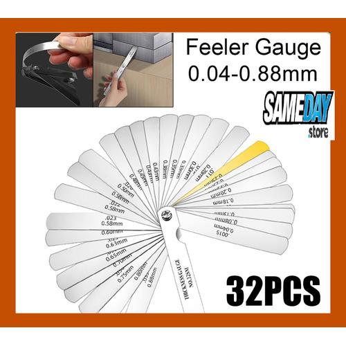Jual Feeller Gauge Blades filler fuller Alat Ukur Celah 32Pcs 0.04-0 ...