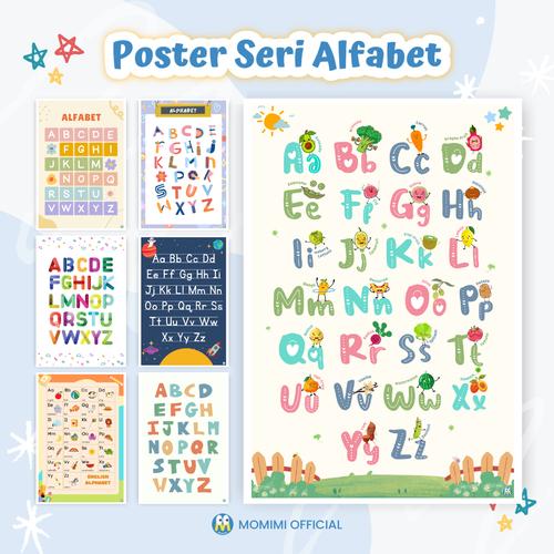 Jual Poster Alfabet Anak Poster Belajar Huruf Abjad Edukasi Anak - ABCD ...