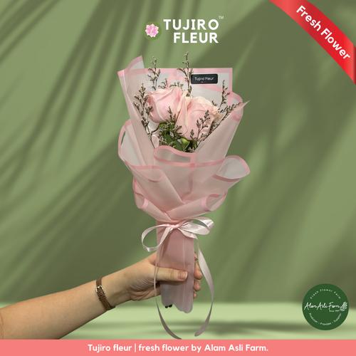 Jual Buket Bunga Mawar Segar 2 Tangkai, Fresh Rose Valentine Flower ...