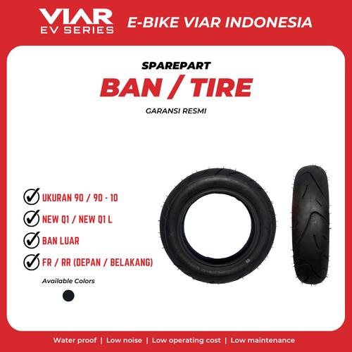 Jual BAN LUAR NEW Q1 / NEW Q1 L FR/RR TIRE 90/90-10 VIAR NEW Q1 / NEW ...