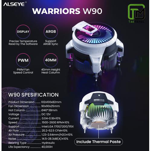 Jual Fan Processor Alseye W-90 Digital Temperature White SYNC INTEL ...