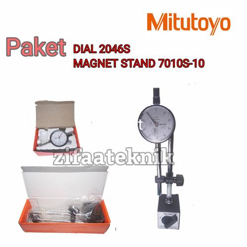 Jual Sepaket Set Magnetic Stand Mitutoyo 7010S-10 + Dial Mitutoyo 2046S ...