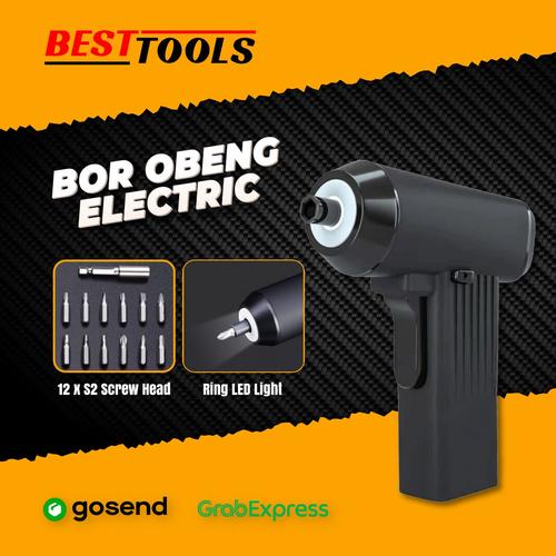 Jual Obeng Listrik Electric Screwdriver Portable Bor Listrik 12in1 Kits ...