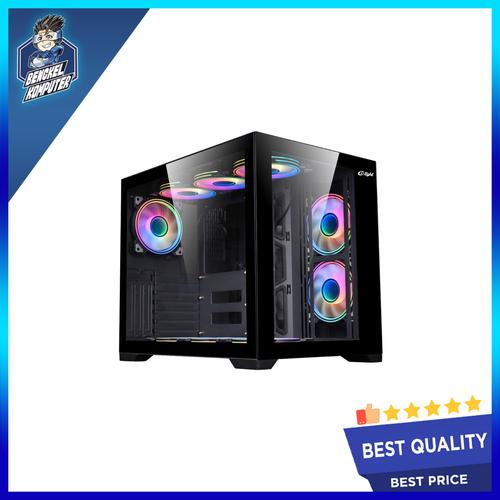 Jual CASING PC ENLIGHT FP MAX Z3 BLACK INCLUDED 3 FAN RGB - Kota ...