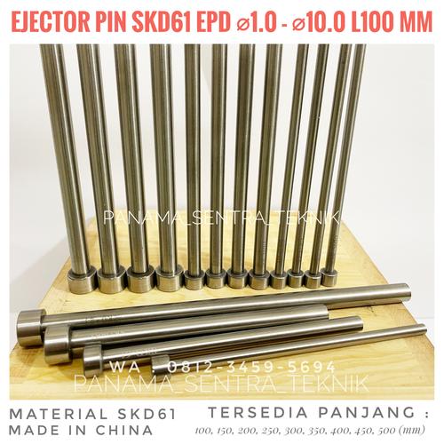 Jual Cina EPD 1 mm - 10 mm Panjang 100 mm Ejector Pin SKD61 EPD 1 - 10 ...