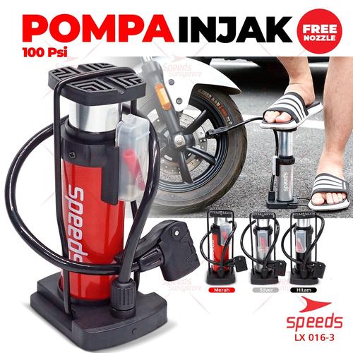 Jual SPEEDS Pompa injak 100Psi pompa manual angin sepeda motor bola ...