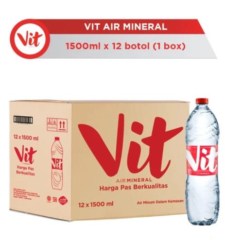 Jual VIT Air Mineral 1500ml x 12 botol (1 box) - Kota Palembang - Toko ...