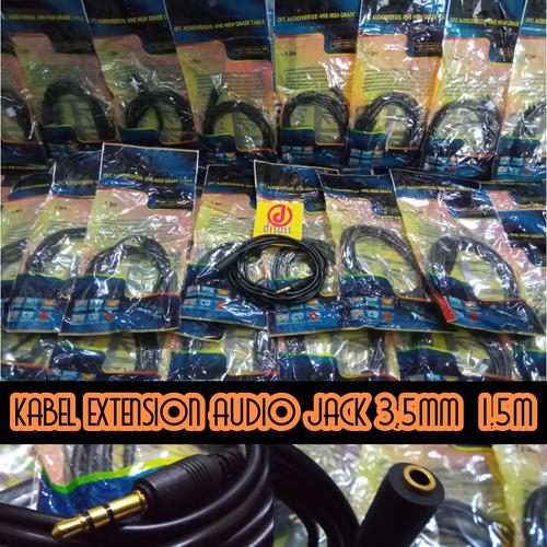 Jual Kabel Perpanjangan Extension AUX Audio Jack 3.5mm 1.5M 3M 5M - 1 ...