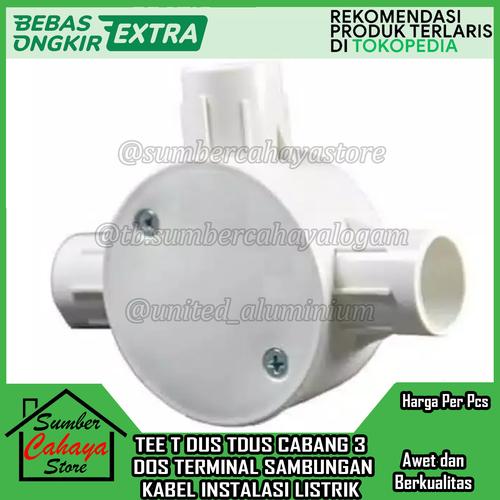 Jual Tee T Dus / TDus / Tee / T Cabang Dos Terminal Sambungan Kabel ...