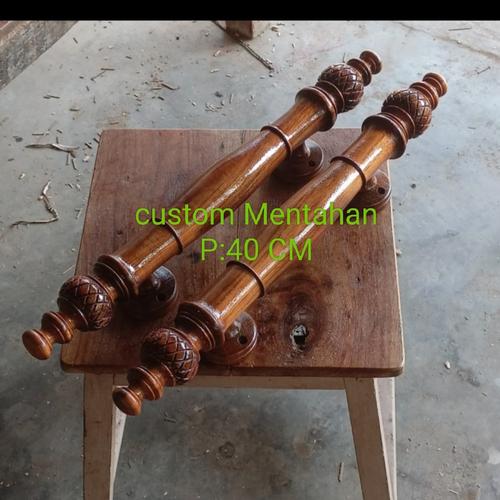 Jual Handel pintu gagang tarikan pintu bahan kayu jati mentahan - Kab ...