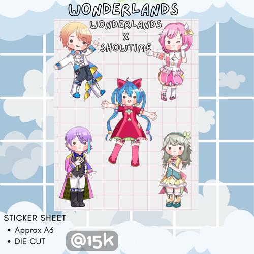 Jual Project Sekai Sticker Sheet A6 by Rankskun (Wonderland x Showtime ...