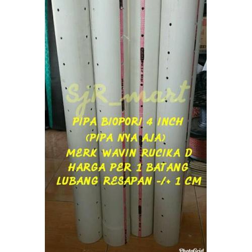 Jual PIPA RESAPAN AIR TANAH 4 INCH 1 METER / PIPA BIOPORI 4 INCH 1 ...