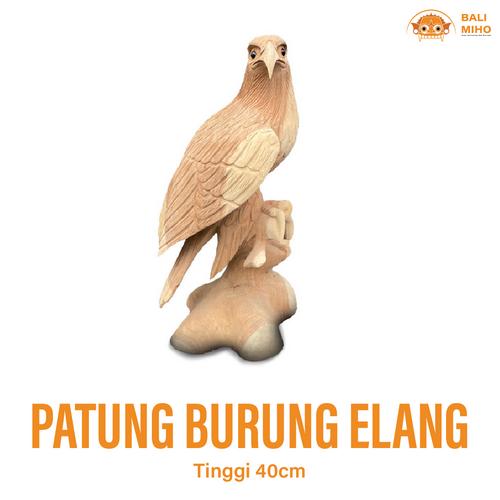 Jual Patung Burung Elang Tinggi 40cm - Patung Kayu - Patung Burung Kayu ...