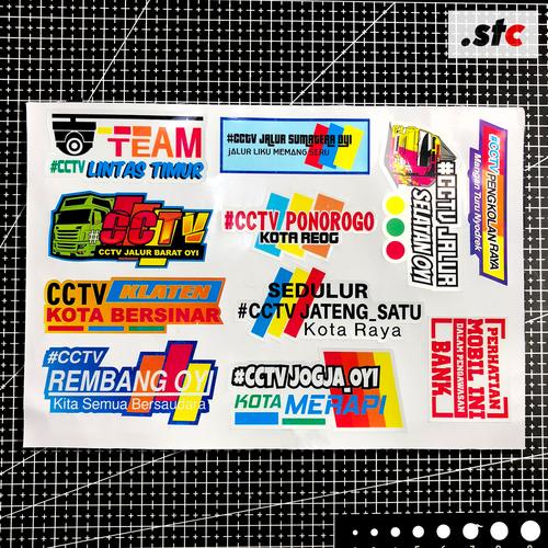 Jual ISI 12 Sticker Cctv Truk Oleng Variasi Cutting Stiker Trukmania ...