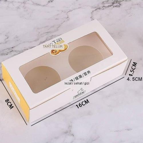Promo Box Egg Tart Mini Kotak Kue Pie Susu Dus Kue Egg Tart Cake Box ...