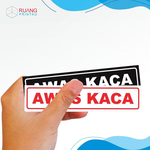 Jual Stiker Safety Sign K3 Rambu Awas Kaca UK.4x18cm - Hitam - Jakarta ...