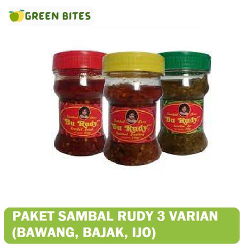 Jual Paket Sambal Bu Rudy (Rudi) 3 varian - Jakarta Barat - GREEN BITES ...