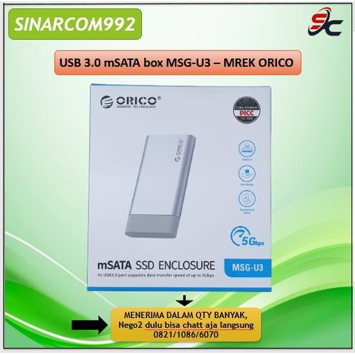 Jual USB 3.0 mSATA box MSG-U3 / USB 3.0 M2 NGFF box PWM2 ORIGINAL - MSG ...