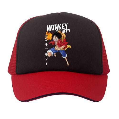 Jual Topi Jaring Trucker Monkey D Luffy Fire Fist One Piece - Jakarta ...
