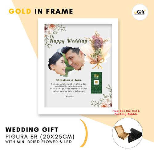 Jual Custom Gift Kado Pernikahan Custom Pigura 8R (20x25 cm) Logam Mulia - WG21 - Jakarta Barat ...