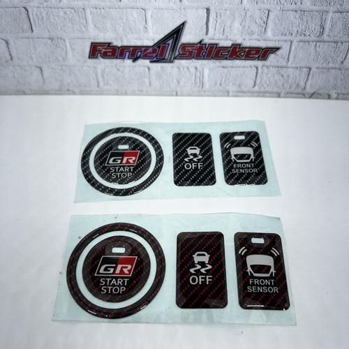Jual stiker Emblem sticker TOMBOL START STOP ENGINE BUTTON TOYOTA GR ...