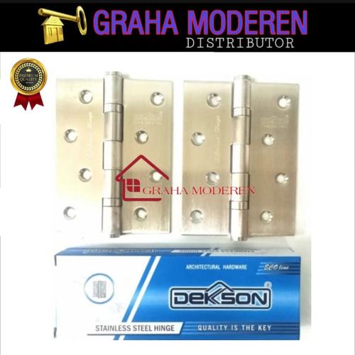 Jual engsel pintu dekson 4inch hinge2bb engsel kupu2 dekson stainless ...