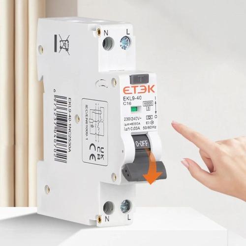 Jual ET3K SLIM MCB RCD RCBO ELCB RCCB 1P + N C16 16A 30mA 0.03A ...