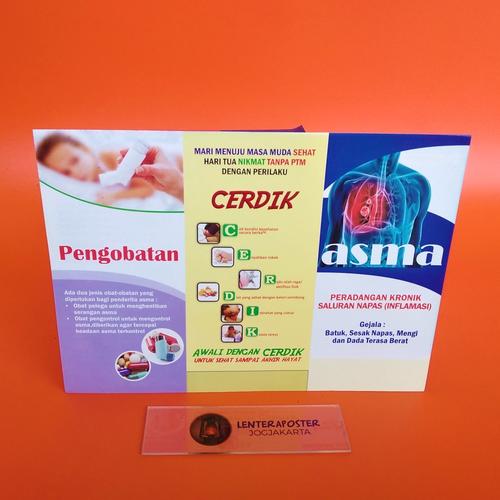 Jual Leaflet/brosur Asma (peradangan Kronik saluran nafas), Leaflet ...