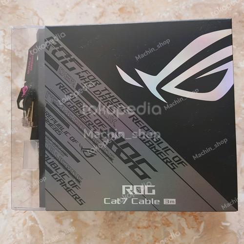 Jual ASUS ROG Cable Cat7 RJ45 Lan Ethernet Gaming Cable 3m Braided Gold ...