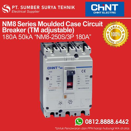 Jual Moulded Case Circuit Breaker (MCCB) "NM8-250S/3P 180A" 50kA CHINT - Jakarta Pusat - Toko ...