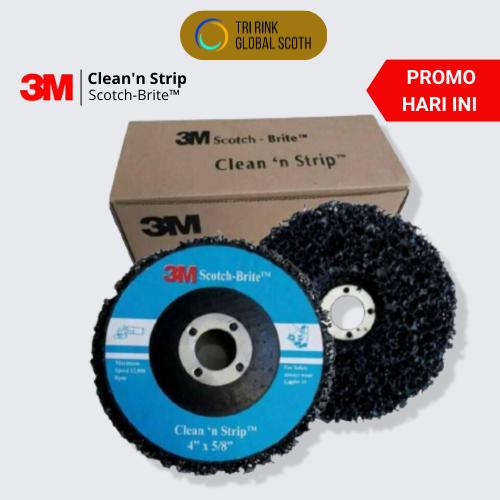 Jual 3M Scotch-Brite Clean 'n Strip Disc, ukuran : 4" x 5/8" - Kab ...