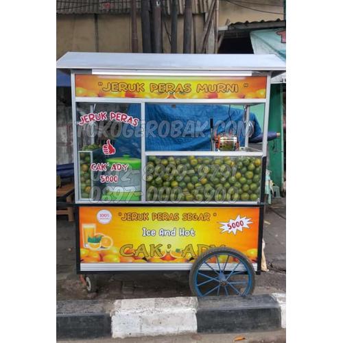 Jual Gerobak Es Jeruk Peras Alumunium Roda Motor Aluminium - Kota ...
