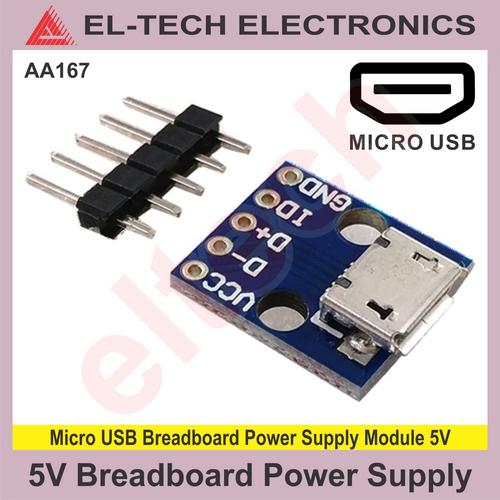 Jual Micro USB & USB Type A Breadboard Power Supply Module 5V 3.3V ...