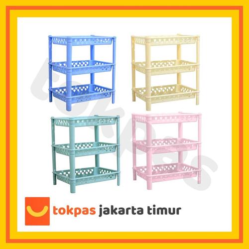 Jual Rak Piring 3 Susun Plastik Multi Rack Yoshikawa R 0130 3 - Kuning ...