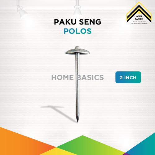 Jual Paku Seng Polos 2 Inch / Paku Payung Atap / Paku Asbes / Roofing ...