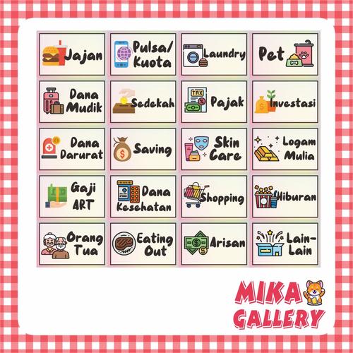 Jual Stiker Budgeting Stiker Dompet Keuangan Sticker Budgeting Uang ...