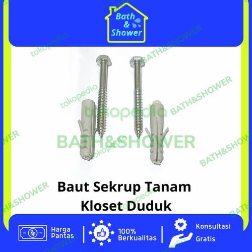 Jual Baut Sekrup Tanam Kloset Closet Duduk 1 pasang - Kota Surabaya ...